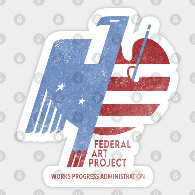 Federal Art Project Artist Sticker TeePublic federal-art-project-artist-sticker-teepublic